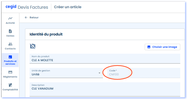 Code article : Automatique ou pas ? – Cegid Devis Factures / Gestion ...